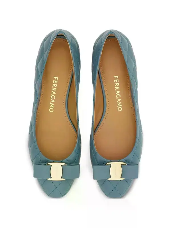FERRAGAMO Quilted Varina Ballet Flats