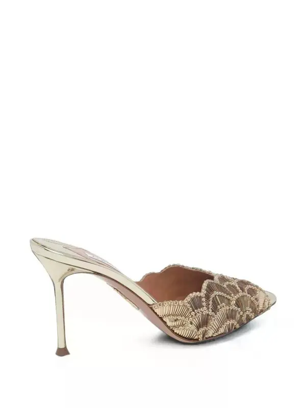AQUAZZURA Ce Soir Sequin-embellished Sandals