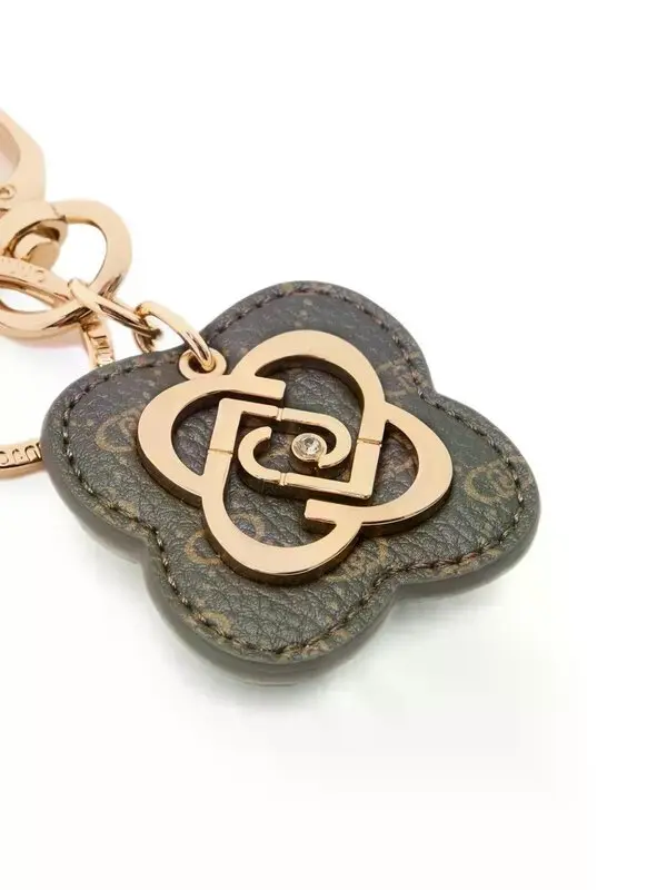 Liu Jo Monogram-print Flower Key Ring