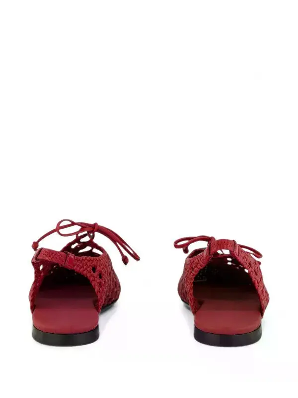 Hereu Sardana Handwoven Sandals - Red