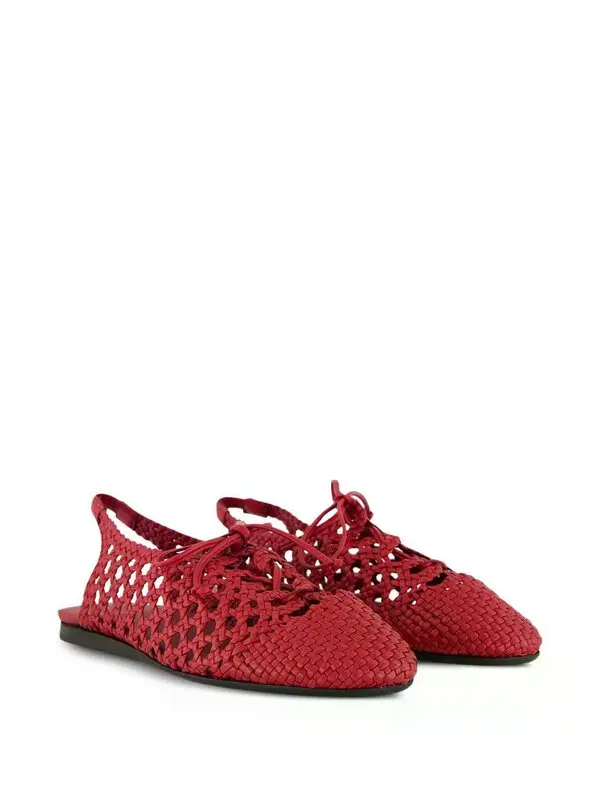 Hereu Sardana Handwoven Sandals - Red