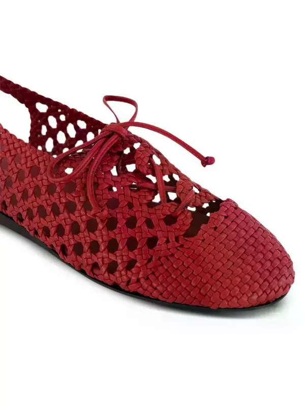 Hereu Sardana Handwoven Sandals - Red
