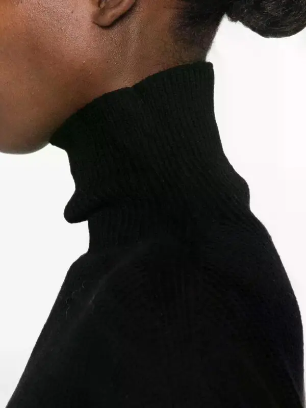 Rick Owens Fisherman Ribbed-knit Roll-neck Sweater