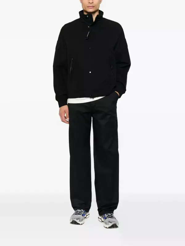 C.P. COMPANY Metro-tek Logo-patch Hooded Jacket - Black