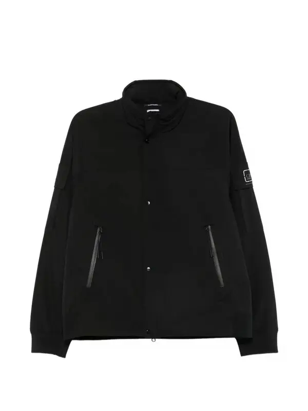 C.P. COMPANY Metro-tek Logo-patch Hooded Jacket - Black