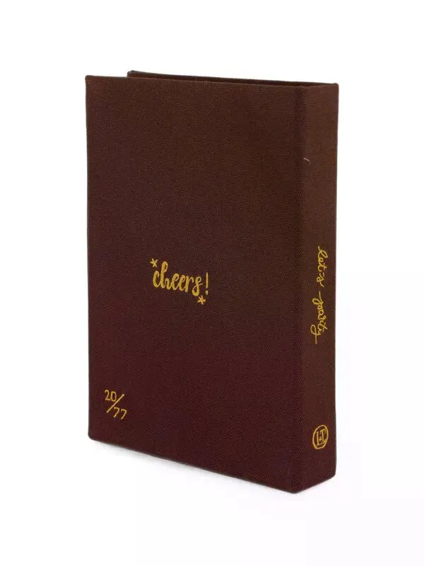 OLYMPIA LE-TAN Let's Party Embroidered Book Clutch Bag - Brown