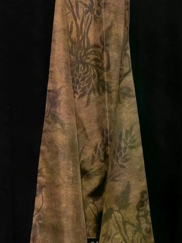 FERRAGAMO Floral-print Fringed Cape