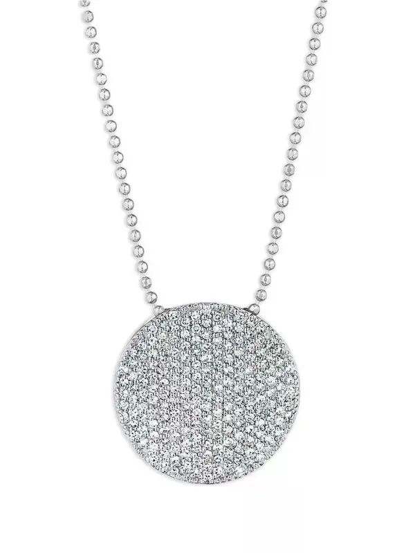 Phillips House Large Infinity Diamond Necklace - Silver