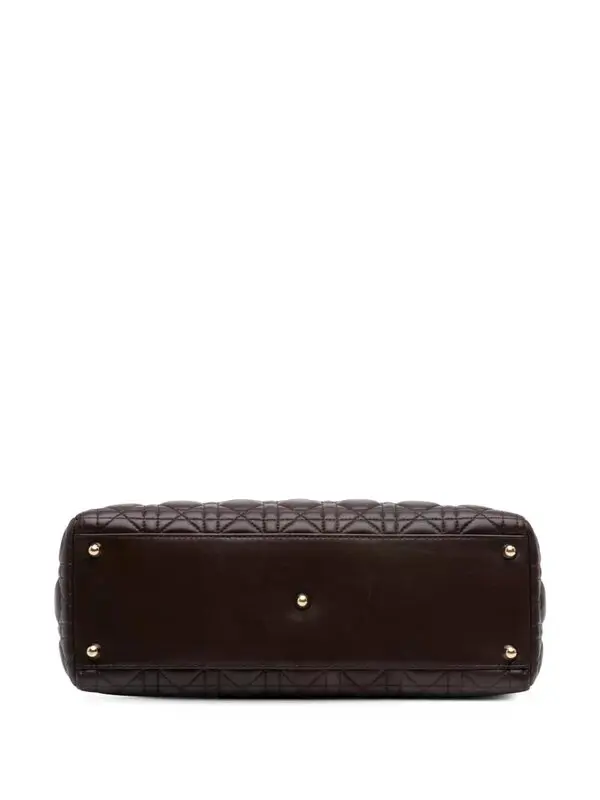 Dior 2011 Large Lambskin Cannage Lady Satchel