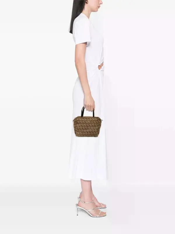 Fendi 2000-2010 Mini Zucchino Canvas Handbag