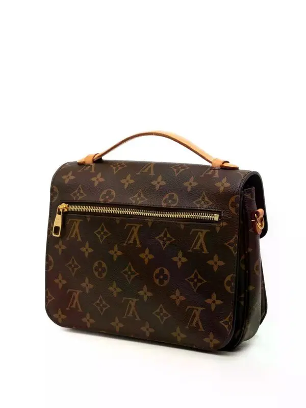 LOUIS VUITTON 2018 Monogram Pochette Metis Satchel - Brown