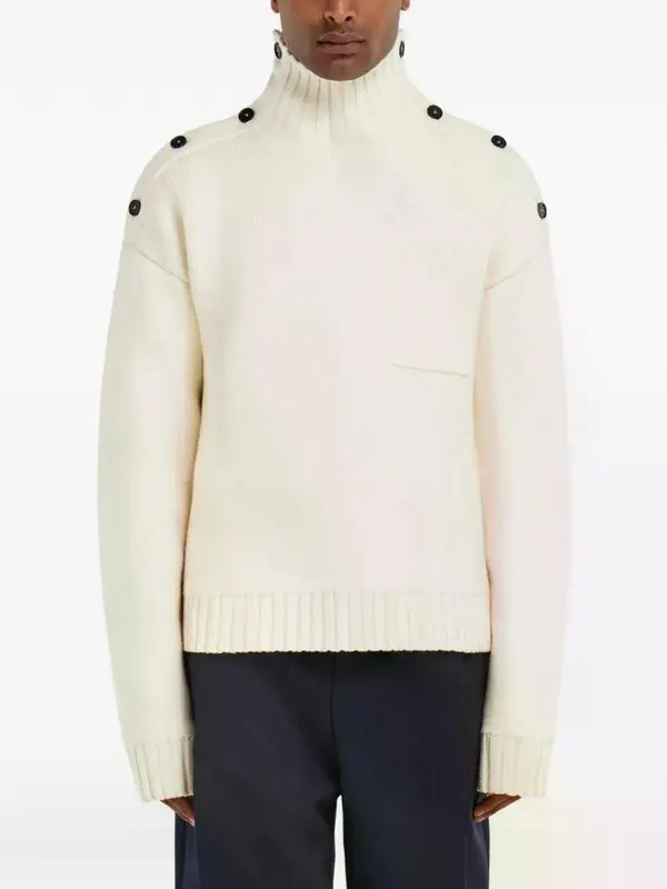 FERRAGAMO Knitted Sweater With Button Detail