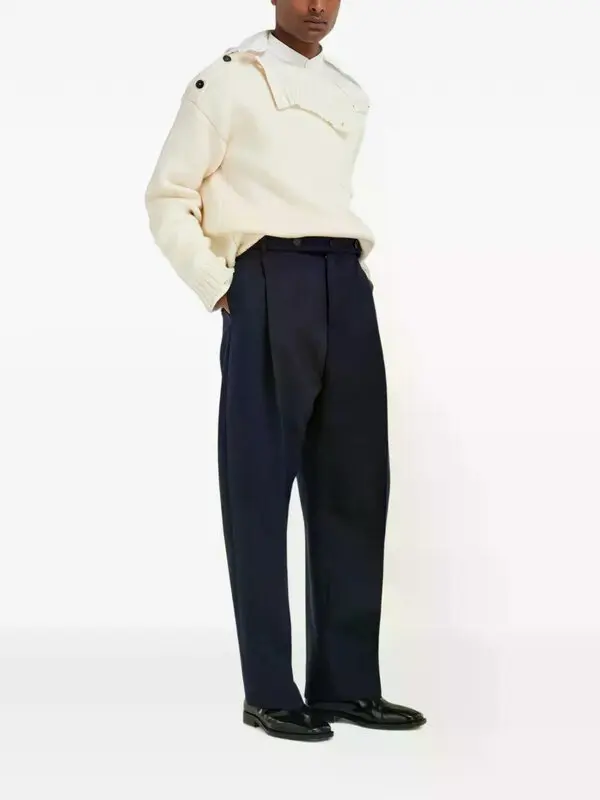 FERRAGAMO Knitted Sweater With Button Detail