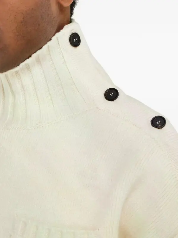 FERRAGAMO Knitted Sweater With Button Detail