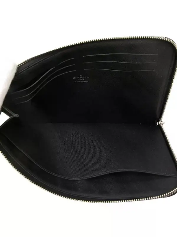 LOUIS VUITTON 2017 Damier Graphite Pochette Jour Pm Clutch Bag