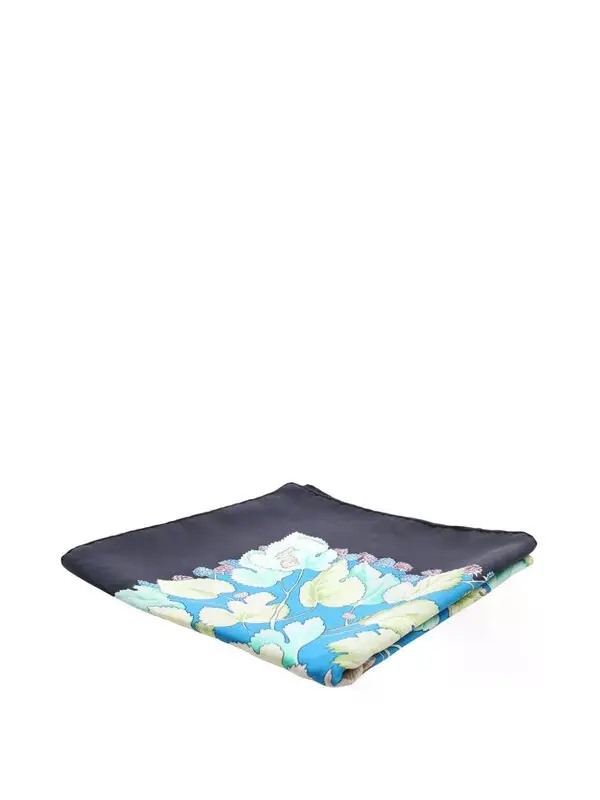 Hermès 20th Century L Arbre De Soie Silk Scarf 90 Scarves - Black