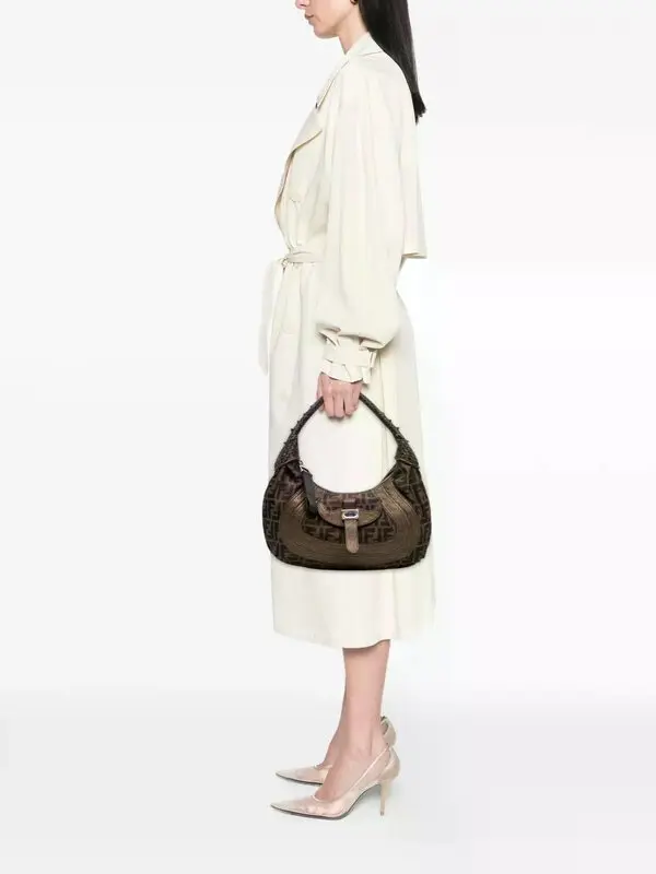Fendi 2000-2010 Zucca Canvas Spy Hobo Bag