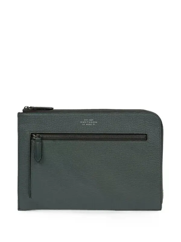 Smythson Ludlow-leather Flat Travel Pouch