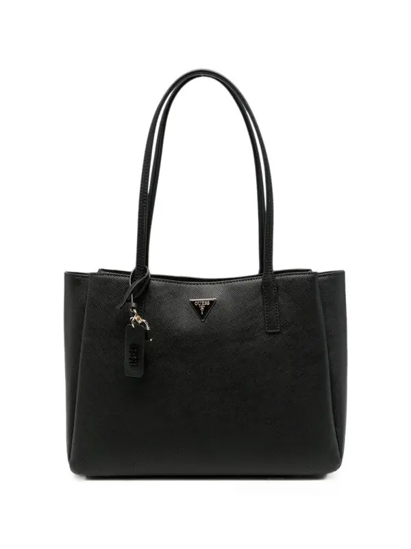 Guess Saffiano-effect Logo-plaque Tote Bag