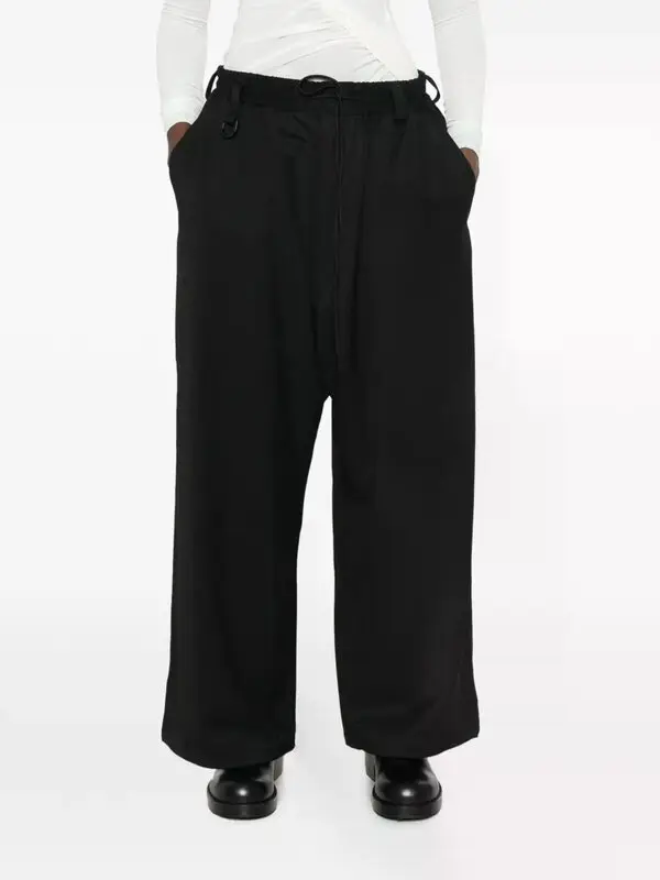 Y3 Drawstring Wide-leg Trousers