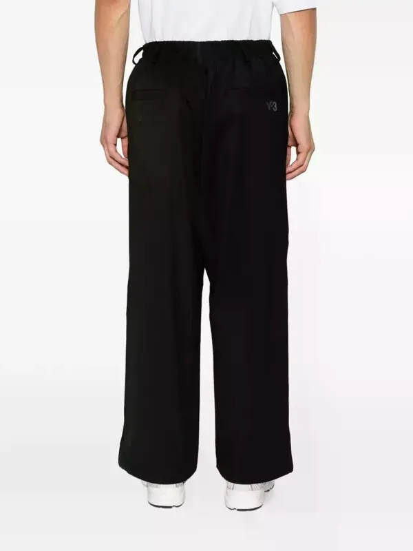 Y3 Drawstring Wide-leg Trousers