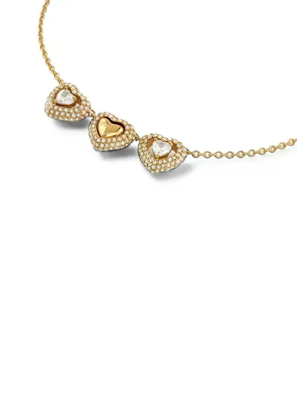 Guess Beloved Pavé Heart-pendant Necklace