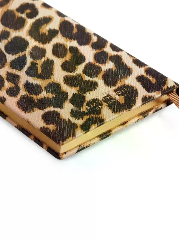 Smythson 2027 Panama Leopard-print Weekly Diary