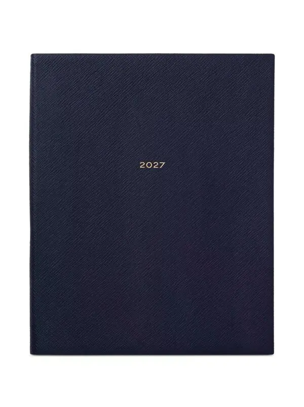Smythson 2027 Portobello Weekly Diary - Blue