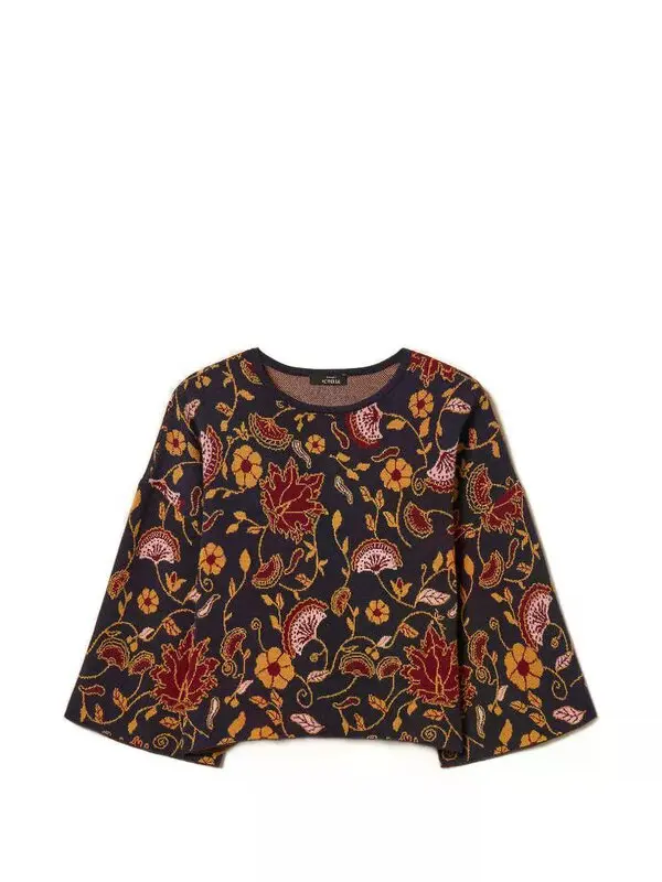 TWINSET Jacquard Floral Jumper