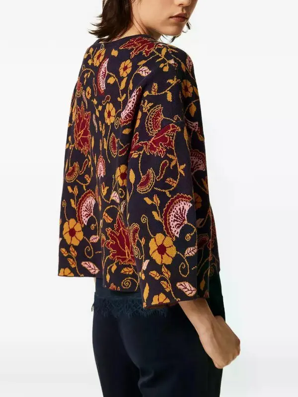 TWINSET Jacquard Floral Jumper
