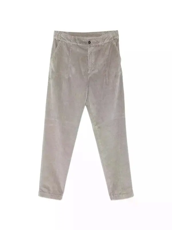 Eleventy Corduroy Effect Trousers - Grey