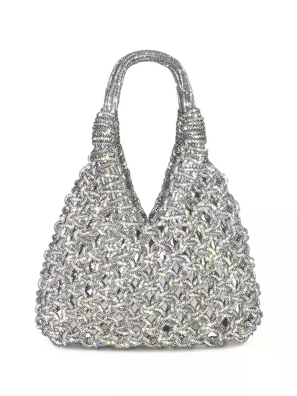 HIBOURAMA Vannifique Crystal-embellished Tote Bag - Silver