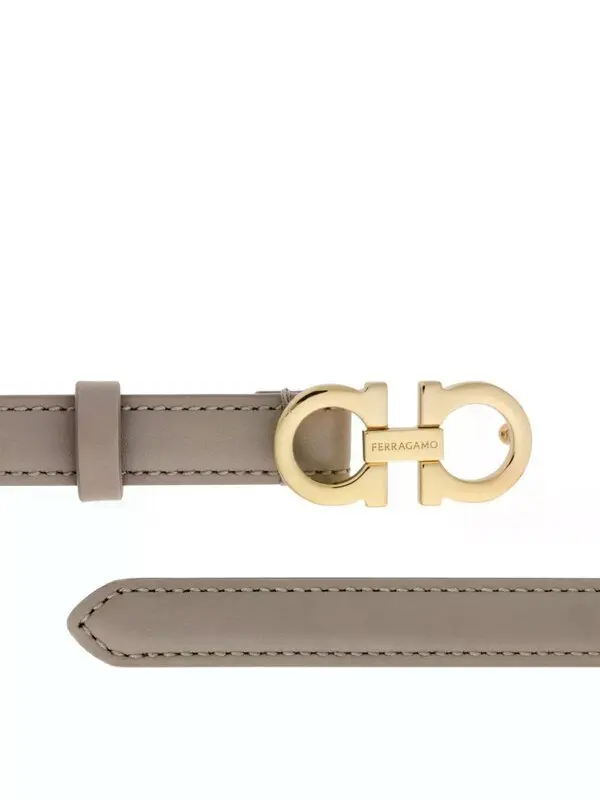FERRAGAMO Sized Gancini Belt - Neutrals
