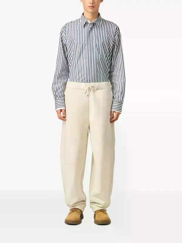 AMI Paris Cotton Track Pants With Heritage Label