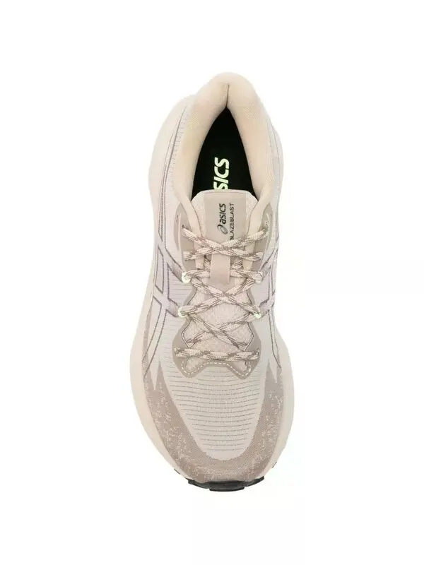 Asics Blazeblast Mesh-panelled Logo-print Sneakers - Neutrals