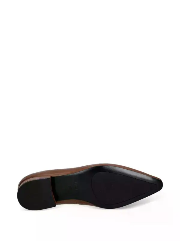 Furla Pointed-toe Leather Ballet Flats