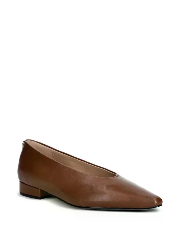 Furla Pointed-toe Leather Ballet Flats