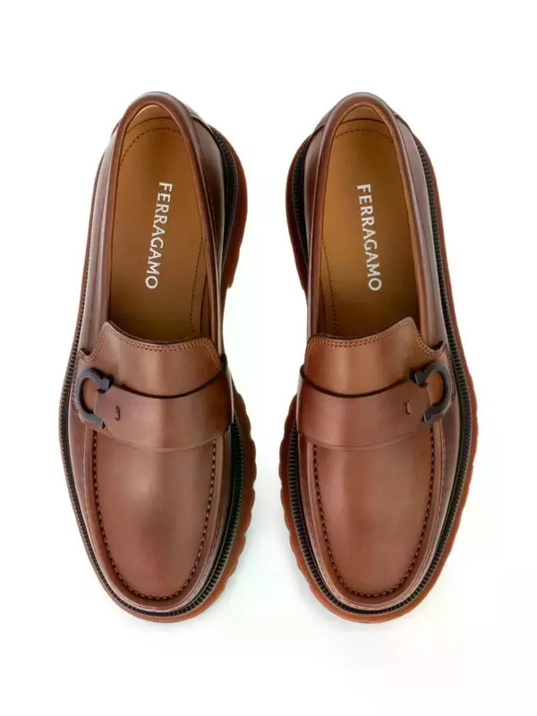 FERRAGAMO Loafers With Gancini Ornament
