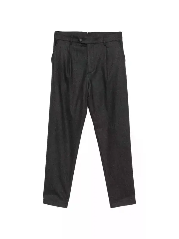 Eleventy Pleated Wool Trousers - Grey