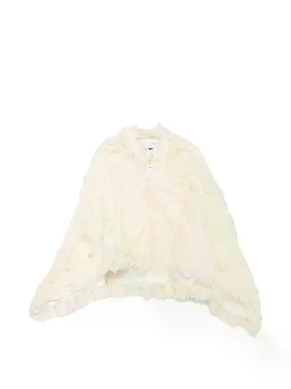 DARKPARK Christy Fringed-detail Cape - Neutrals