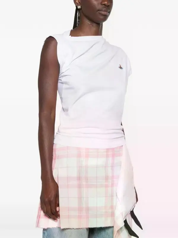 VIVIENNE WESTWOOD Hebo Asymmetrical Embroidered Orb Top