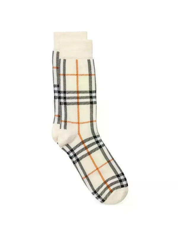 Burberry Check Cotton-nylon-blend Socks