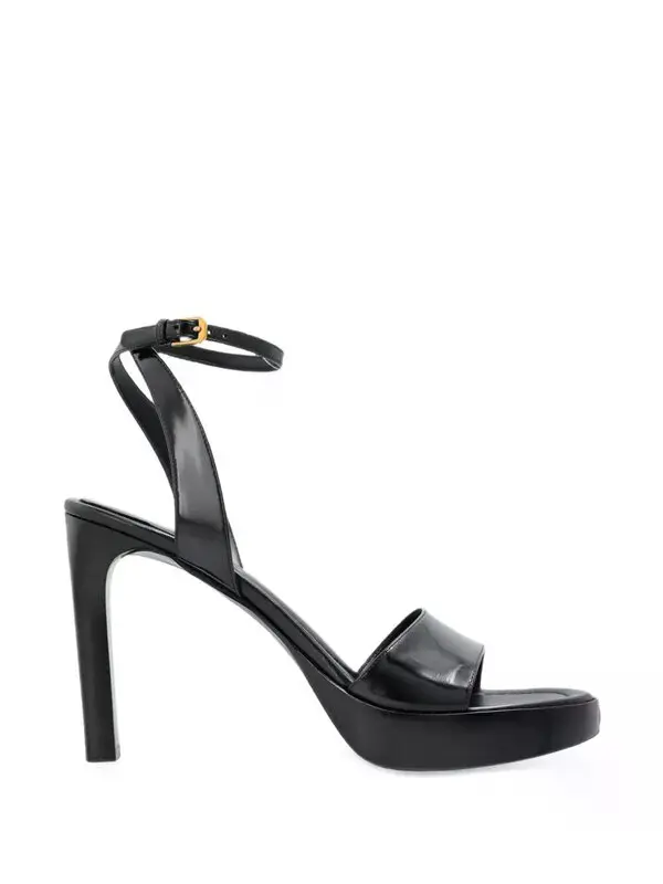 Balenciaga Fargo Sand Ankle-strap Sandals - Black