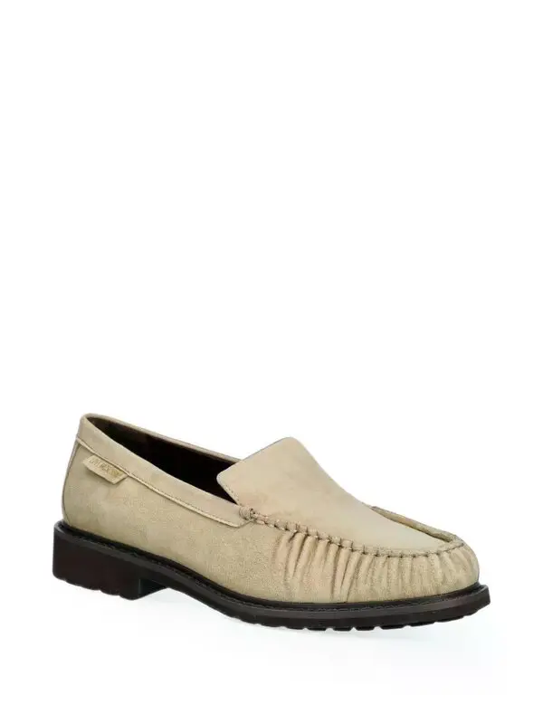 Moschino Gathered Slip-on Loafers