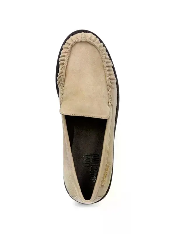 Moschino Gathered Slip-on Loafers