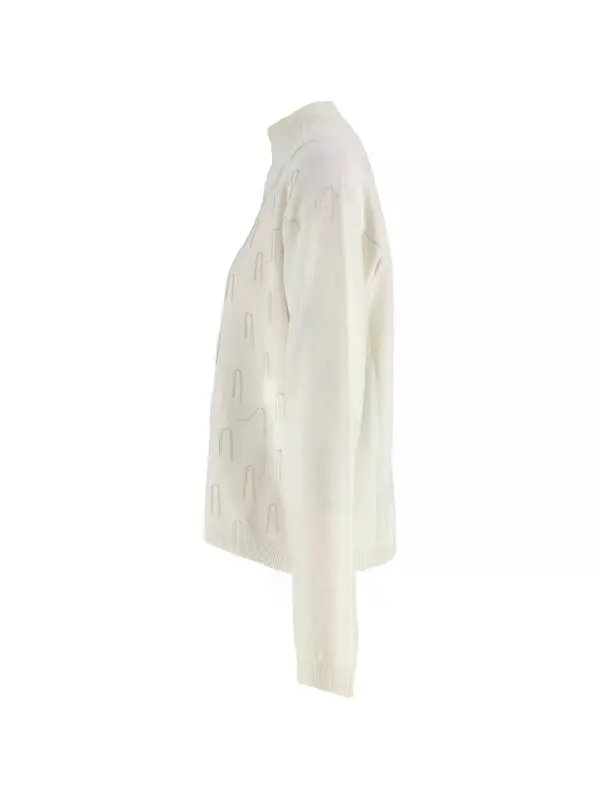 Fabiana Filippi Fringed High-neck Sweater