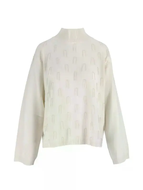 Fabiana Filippi Fringed High-neck Sweater