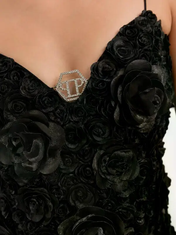 Philipp Plein Mini Dress Multi-flowers