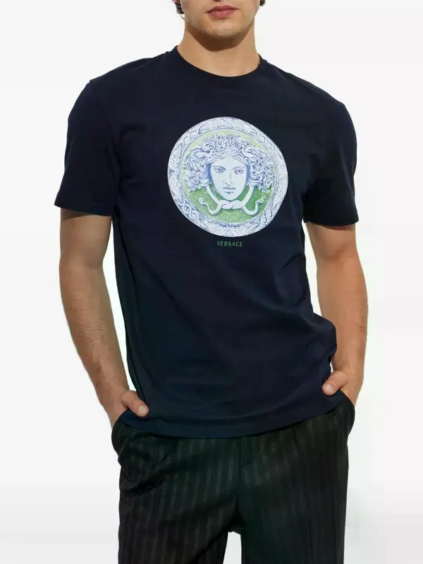 Versace Medusa-print Cotton T-shirt