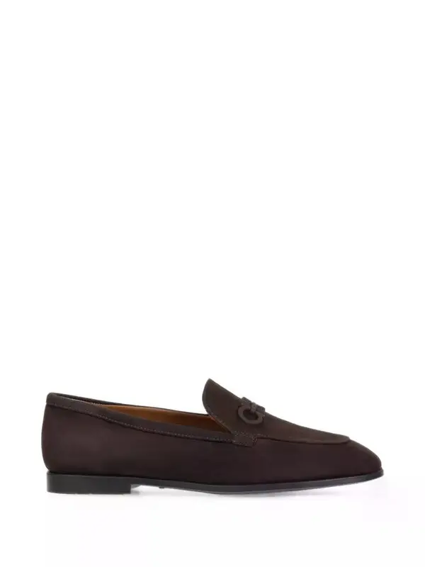 FERRAGAMO Gancini Loafers - Brown